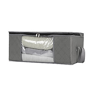 Storage Clothes Bins Closet Bags: Containers Organizer Bag Boxes Clothing Bin Box Container Organization for Organizing Blanket Cloth Pillow Sheet Sweater and Storage Totes Organizers With Lids