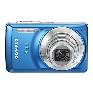 Olympus Stylus 7030 14 MP Digital Camera with 7x Wide Angle Dual Image Stabilized Zoom and 2.7-inch LCD (Blue) (Old Model)