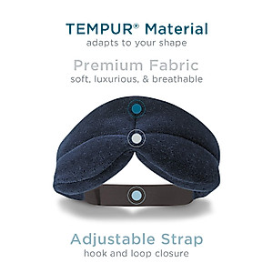 Tempur-Pedic Sleep Mask, One Size, Navy, 1 Count (Pack of 1)