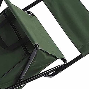 Rengu Fishing Chair, Portable Oxford Cloth Folding Chair for Hiking (Green)