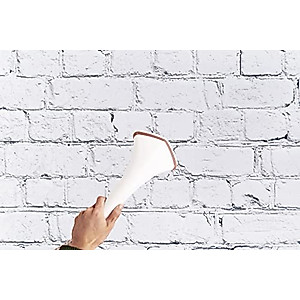 Harfirbe 5X7ft White Brick Photography Background Retro Wooden Floor Portrait Photo Studio