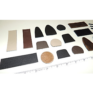 Trad Gear 20 Piece Traditional Archery Arrow Rest Assortment Pack - Recurve Longbow - Hair - Rug - Leather Adhesive Rests