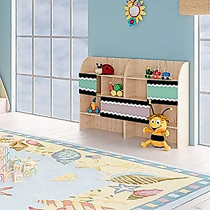 Black Bulletin Board Borders for Classroom Decoration Scalloped 36ft