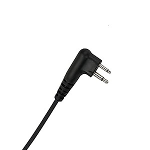 ERIPHA CP100d CP200 CP200d Radio Earpiece Compatible with Motorola BPR40 CLS 1110 1410 VL50 RDM2070D DLR1020 DLR1060 Walkie Talkie 2 Pin 【C-Ring】 Two Way Radio Surveillance Headset with PTT Mic