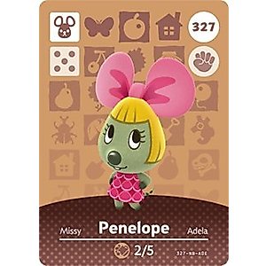 Penelope - Nintendo Animal Crossing Happy Home Designer Series 4 Amiibo Card - 327