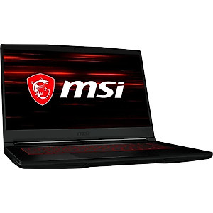MSI Newest GF63 Thin 15.6" FHD Gaming Laptop, 10th Gen Intel 4-Core i5-10300H up to 4.5GHz(Beat i7-7920HQ), NVIDIA GTX 1650 MaxQ, 16GB DDR4, 512GB NVMe SSD, Ethernet, WiFi 6, HDMI, USB-A&C, Win10