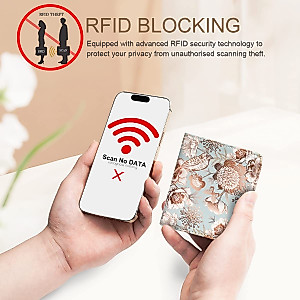 APHISON Womens Wallet, Slim Small Wallet for Women RFID Wallet Women Cartoon Microfiber Leather with ID Credit Card Holder Zipper Coin Pocket Bifold Compact Wallet Bird