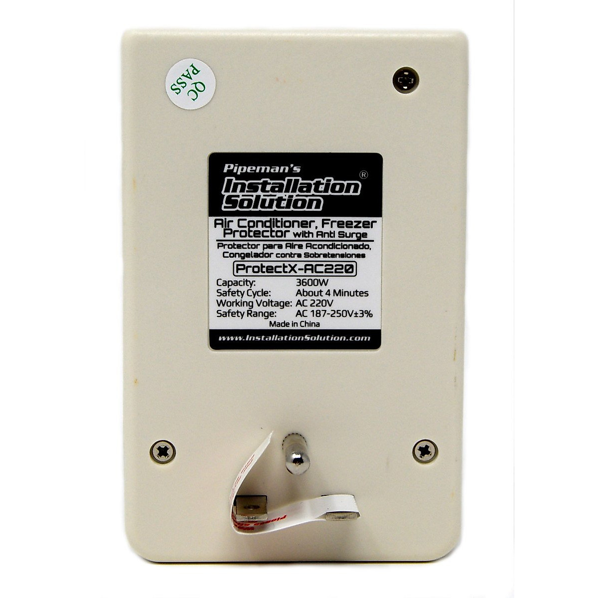 2 Pack AC 220v Surge Brownout Voltage Protector 3600 Watts Freezer (New Model)