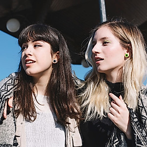 BodyJ4You 54PC Ear Stretching Kit 14G-12mm - Aftercare Jojoba Oil - Black Acrylic Plugs Gauge Tapers Silicone Tunnels - Lightweight Expanders Men Women