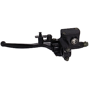 Poweka 7/8" Universal Left Hydraulic Brake Master Cylinder for Motorcyle Kids ATV Quad Moped Pit Dirt Bike 50cc 70cc 90cc 110cc 125cc 150cc 200cc 250cc GY6 Engine with Handle Lever