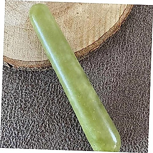 Hemoton Xiuyan Jade Point Health Care Pen Jade Pen Meridians Tool Facial Massager Whole Body Massager Face Massage Tools Green Body Scraper Tools