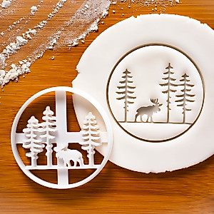 Forest Moose cookie cutter, 1 piece - Bakerlogy