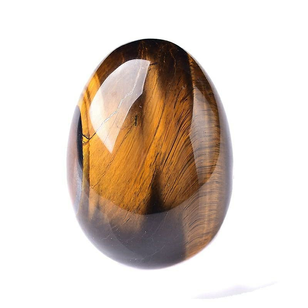 Natural Opal Pink Crystal Topaz Crystal Egg Sphere Sculpture Reiki Healing Crystal Gemstone Stone Quartz Egg Divination Figurine with Wood Stand for Home Decoration (7 Eggs)