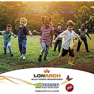 Lonarch Weed & Grass Killer (32 Ounce Concentrate) Eco-Friendly Solution - Safe for Pets, People, and Wildlife…