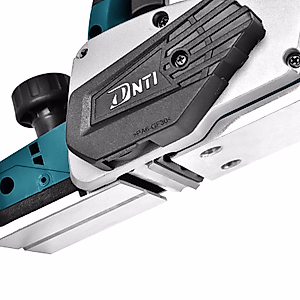 DNTI 5amp Electric Hand wood Planer for Wood 16000rpm Planers Woodworking Tool corded electric Handheld Planers for Wood Chamfer DIY 3-1/4 Inch Cut Width power planer (58215B)