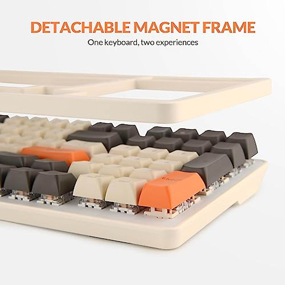 Rii Mechanical Gaming Keyboard,Compact PC Keyboard with Number Pad,Wired Mechanical Keyboard 100 Keys with Backlit,Blue Switch for Mac/Windows/Chrome/Linux/Computer/Laptop/PC