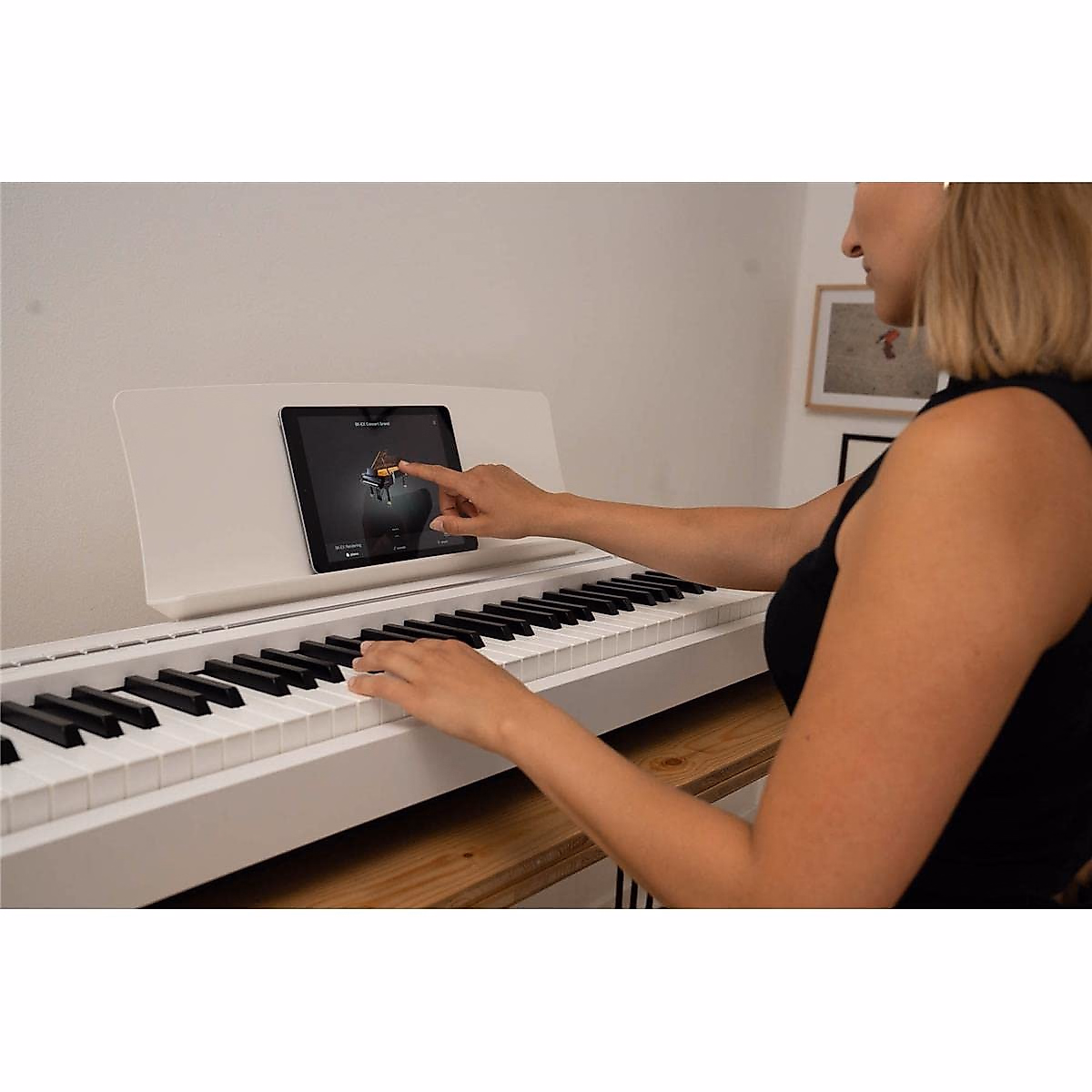 Kawai ES120 88-key Digital Piano with Speakers - White
