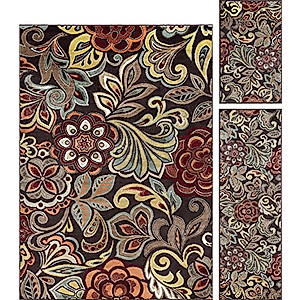 Set (5'x7' + 20''x60'' + 20''x32'') Area Rugs for Living Room - Dining Room Rug - Bedroom Rug - Entryway Rug - Hallway Runner Rug - Kitchen Rug - Indoor Front Door Rug - Alfombras para Salas
