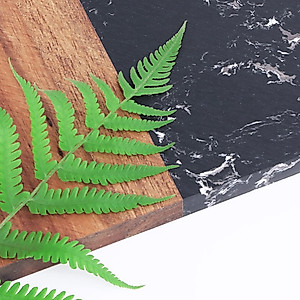 Uniharpa Cutting Board, Acacia Wood Cutting Board Solid Wood Marble Splicing Cutting Board Household Cutting Board for Meat Bread Fruits.