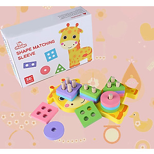POLKRANE Busy Board with LED Light,Montessori Toys with Toggle Switch,Travel Toys and Wooden Toy for Educational Toddler Activities for 1 2 3 4 Year Old Boys & Girls (Polkrane Pad)
