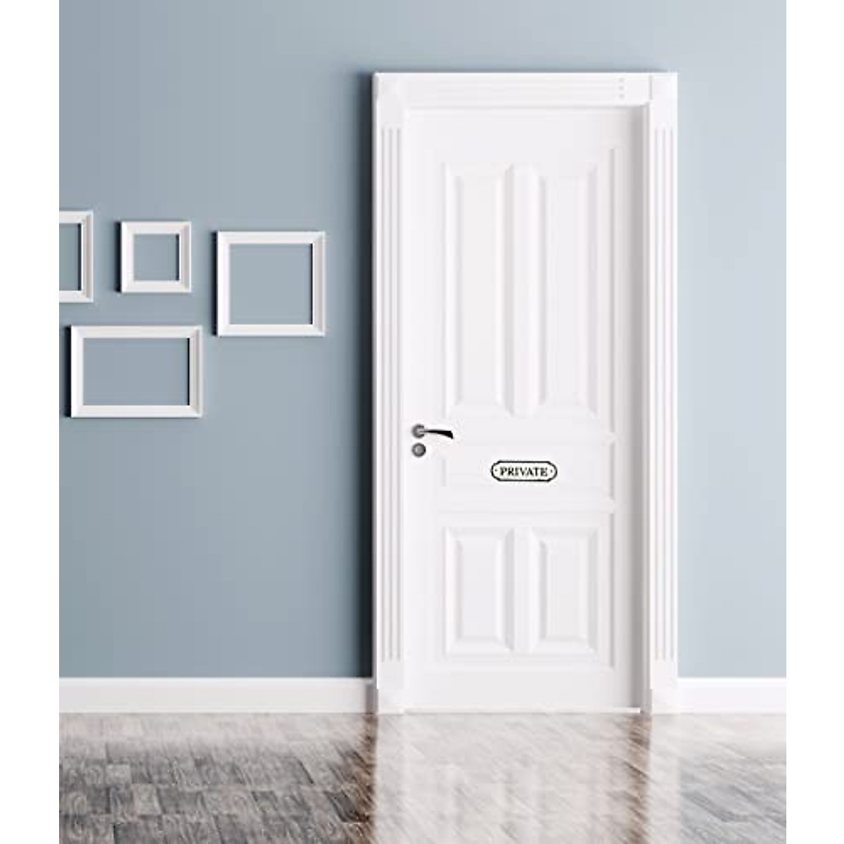 AuldHome Cast Iron Private Signs (2-Pack); Rustic Style Restricted Area Door Plaques