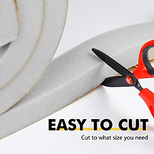 Powrocket Window Air Conditioner Insulation Foam Strip 2 x 1 Inch,High Resilience Window Seal Weather Stripping Tape with Adhesive,Window AC Installation Kit,6.5 Feet Long x 1 Roll