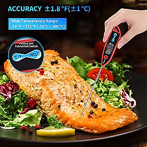 Yacumama Digital Water Thermometer for Liquid, Candle, Instant Read with Waterproof for Food, Meat, Milk, Long Probe