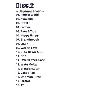 YGLCH Twice DVD 2021 MV Collection, 2021 New Song Selection MV/Live Collection