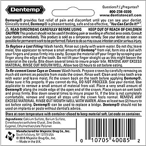 100 PCS Mixed Dental Temporary Crown Kit Anterior Front and Molar Posterior + Maximum Strength Dental Temporary Cement Loose Caps Repair