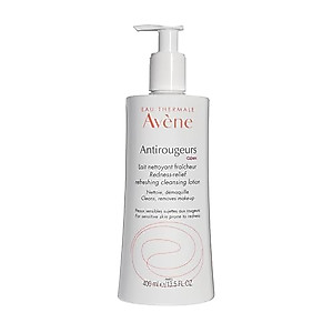 Avene Antirougeurs CLEAN Refreshing Cleansing Lotion, No Rinse Soothing Cleanser for Redness Prone Sensitive Skin, 13.5 Oz