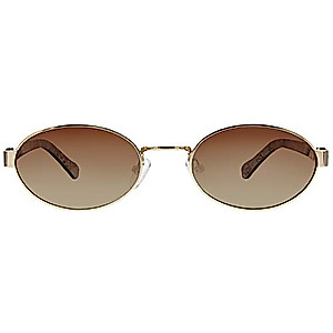 Vera Bradley Women's Rayna Polarized Oval Sunglasses, Hummingbird Park, 52 mm