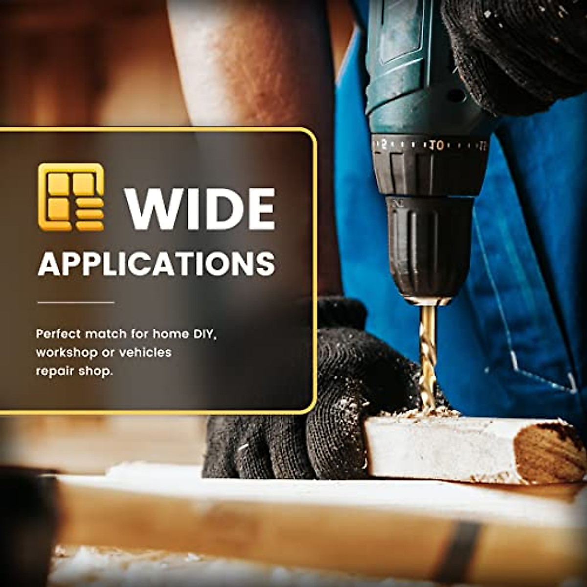 BOEN Cobalt Drill Bit Set - 13PCS M35 High Speed Steel Twist Jobber Length Drill Bits 1/16" - 1/4", Drill Bit for Hardened Metal, Stainless Steel, Cast Iron, Plastic and Wood, Indexed Storage Case