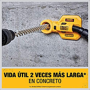 DEWALT SDS Max Bit for Rotary Hammer, 1/2-Inch x 8-Inch x 13-1/2-Inch, 2-Cutter (DW5803)