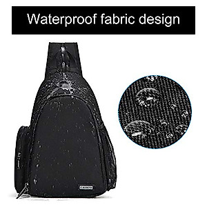 CADeN Camera Bag Sling Backpack, Camera Case Backpack with Tripod Holder for DSLR/SLR Mirrorless Cameras (Canon Nikon Sony Pentax) Black