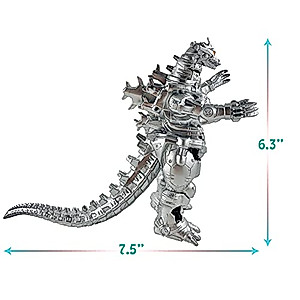 TwCare Set of 2 Mecha Godzilla Earth MechaGodzilla Kiryu Toys, Kaiju Universe Action Figures King of The Monsters Movable Joints Movie Series Soft Vinyl, Travel Bag