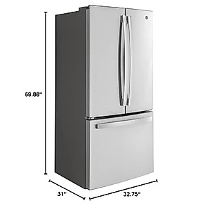 GE 18.6 cu. ft. French Door Refrigerator in Fingerprint Resistant Stainless Steel Counter Depth ENERGY STAR