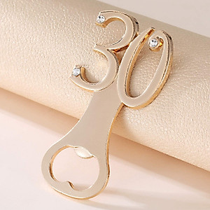 DAJAMAI 12 Packs Creative Bottle Openers for 30th Birthday Party Favors or 30th Wedding Anniversary Party Gifts 30th Birthday Party Gifts Souvenirs Decorations for Guests(30th)