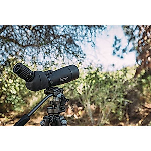 BARSKA unisex adult Blackhawk 20-60x60 Cases Barska AD11520 Black Hawk ED 20 60x60 Spotting Scope with Tripod and Carrying Cases, Black, One Size US