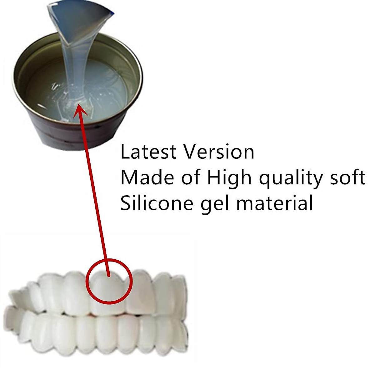 New Silicone Gel Smile Upper and Lower Cosmetic Teeth Tooth Cover Perfect Smile Veneers Comfort Fit Flex molds Mold Denture Braces