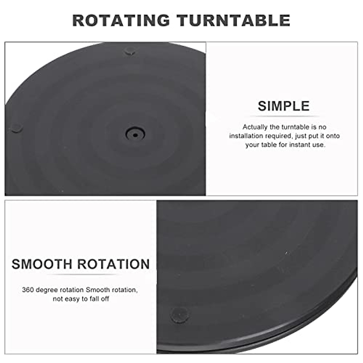 Floral Turntable Ball Bearings Stand Clay Sculpting Wheel Bonsai Trim Turntable Statue Rotating Swivel Plate Bearing Table Turntable Table Tray To Rotate Desktop Rotating Board Abs