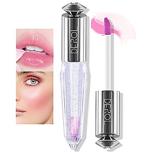 LOKFAR Color Changing Clear Liquid Blush for Cheeks and Lips, Moisturizing Multi-use Rouge Blush Gel, Magic Tinted Balm Waterproof Transparent Cream Liquid Blush, Glossy Shiny Finish Korean Blush Makeup - 5ml