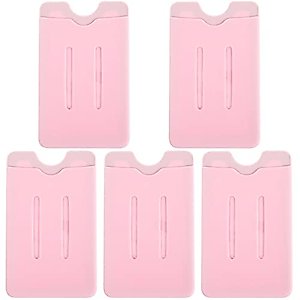 Gatuida Smartphones 5pcs for Supple Accessories Phone, Phone Stick on Credit Cell Smartphone Holder Practical Compatible Mobile Back Business Patch Women Pouches Cards Id Shop Cover Pocket Wallet
