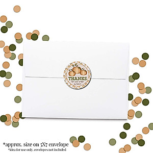 Thanks for Your Order Pumpkin! Fall Themed Thank You Customer Appreciation Sticker Labels for Small Businesses, 60 1.5" Circle Stickers by AmandaCreation, for Envelopes, Postcards, Direct Mail, More!