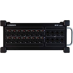 Allen & Heath AB168 Remote Audio Rack/Portable Stage Box for GLD and Qu Series, 16 XLR Input, 8 XLR Output (AH-AB-168)
