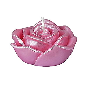 Zest Candle 12-Piece Folding Candles, 3-Inch, Pink Rose