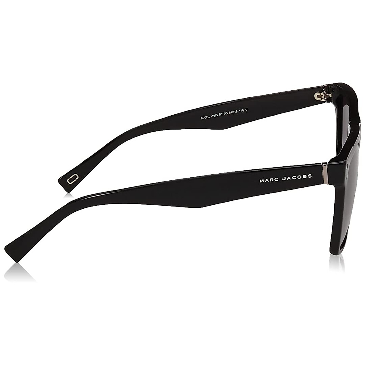 Marc Jacobs Women's MARC119/S Square Sunglasses, Black/Dark Gray Gradient, 54 mm