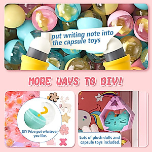 DOLIVE Claw Machine for Kids, Mini Vending Machines Arcade Candy Indoor Claw Game Prizes Toy, Electronic Pink Cool Fun Things Small Christmas Toys for Girls, Gifts for Girl 5 6 7 8 9 10 Year Old