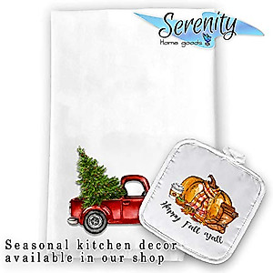 Spring Decorative Kitchen Hot Plate Pot Holder Oven Mitt Set | Retro Chic Luxe Easter Bunny Rabbit With Eggs and Carrot| Cute Decoration White Home Decor Holiday | Gift Present