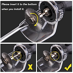 6pcs 1/8" HSS High Speed Steel Circular Saw Blades with Shank Extension Rod for Rotary Tool