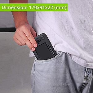 JAOK Handheld Game Console, Portable Game Player Built-in 208 HD Classic Games 4" LCD Retro Gaming System, Support TV/AV 12 Bit Rechargeable Handheld Game Console (Gray)